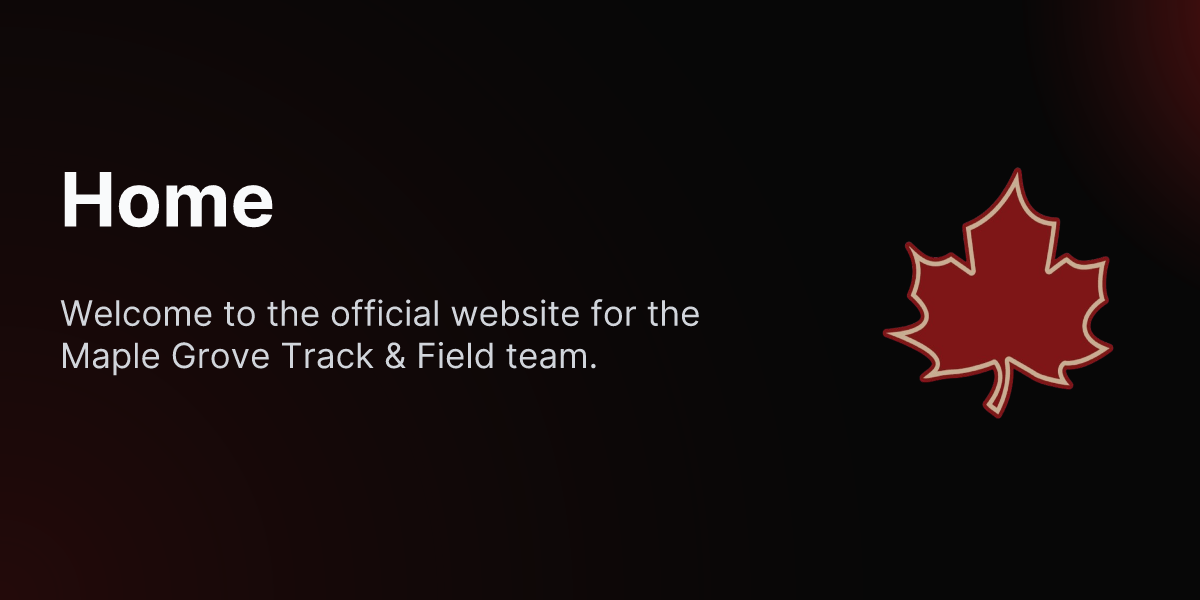 Home - Maple Grove Track & Field